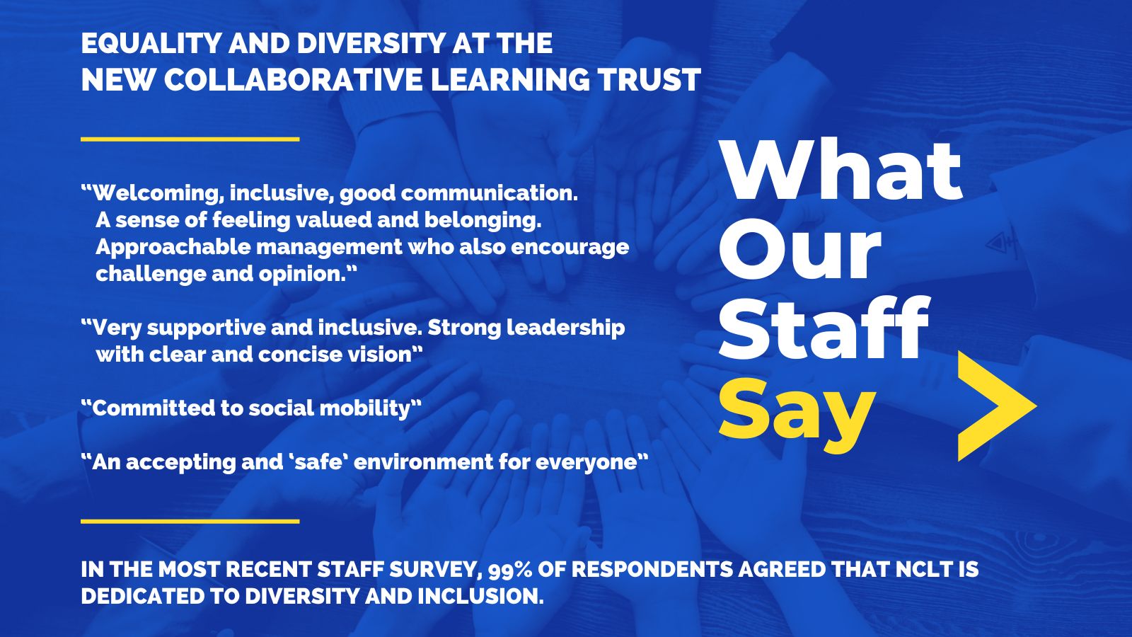 Equality and Diversity : New Collaborative Learning Trust